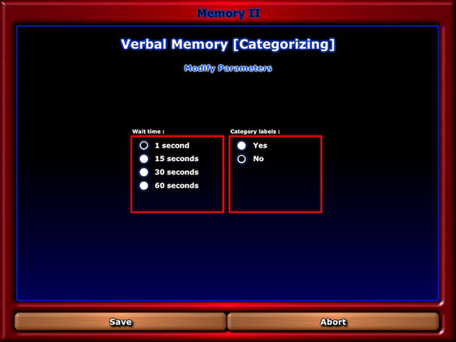 PSSCogRehab - English - Verbal Memory - Categorizing | Psychological ... PSSCogRehab - English - Verbal Memory - Categorizing | Psychological ...